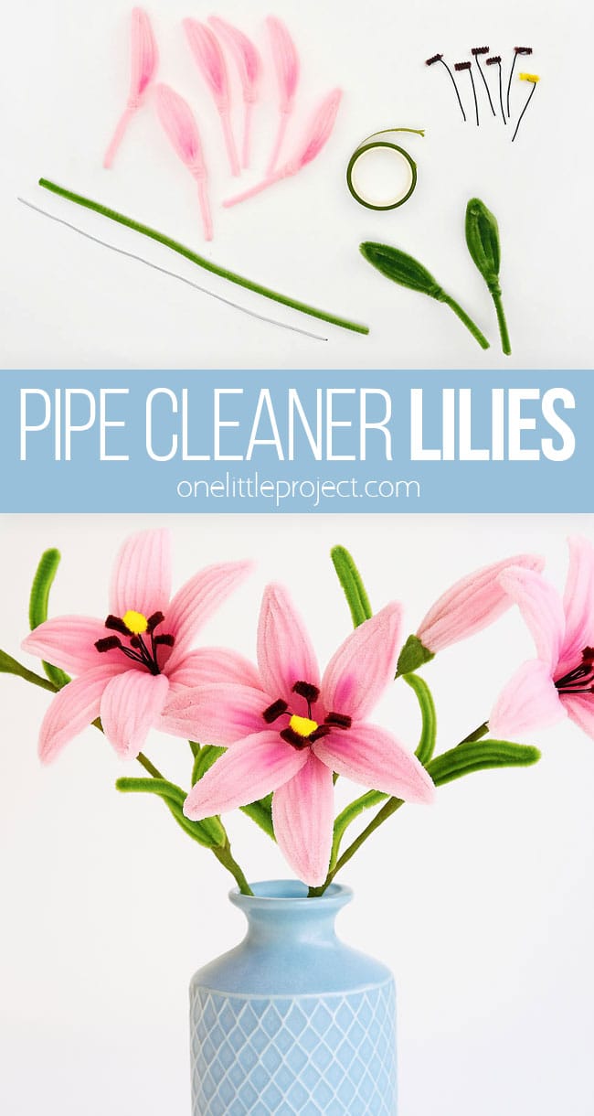 Pipe Cleaner Lily - Easy Flower Craft with Pipe Cleaners