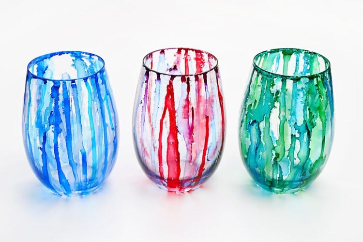 Alcohol Ink on Glass - Stunning Painted Glass Craft