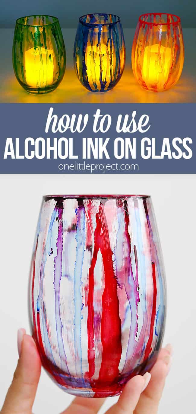 Alcohol Ink on Glass - Stunning Painted Glass Craft