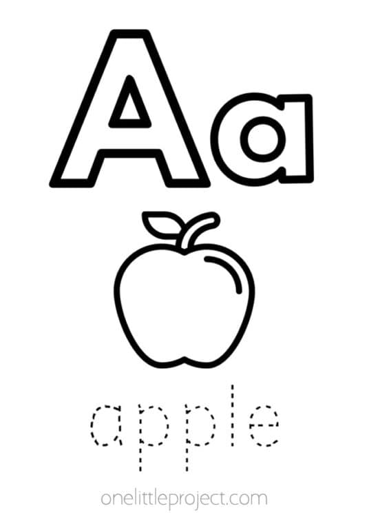 Alphabet Coloring Pages - Free Printable A-Z Letters to Color