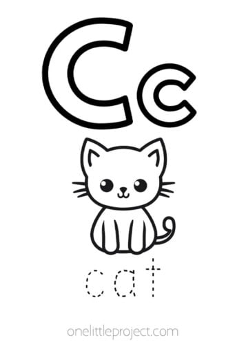 Alphabet Coloring Pages - Free Printable A-Z Letters to Color