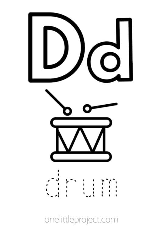 Alphabet Coloring Pages - Free Printable A-Z Letters to Color