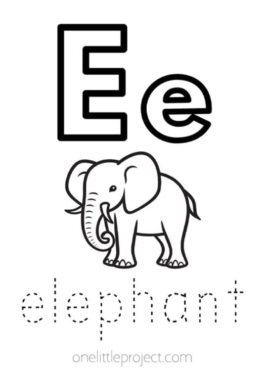 Alphabet Coloring Pages - Free Printable A-Z Letters to Color