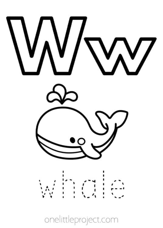 Alphabet Coloring Pages - Free Printable A-Z Letters to Color