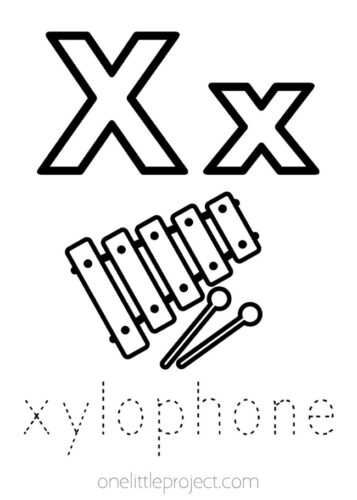 Alphabet Coloring Pages - Free Printable A-Z Letters to Color