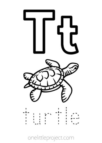 Alphabet Coloring Pages - Free Printable A-Z Letters to Color