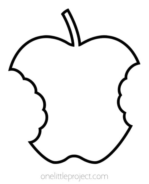 Apple Outline - Free Printable Apple Templates