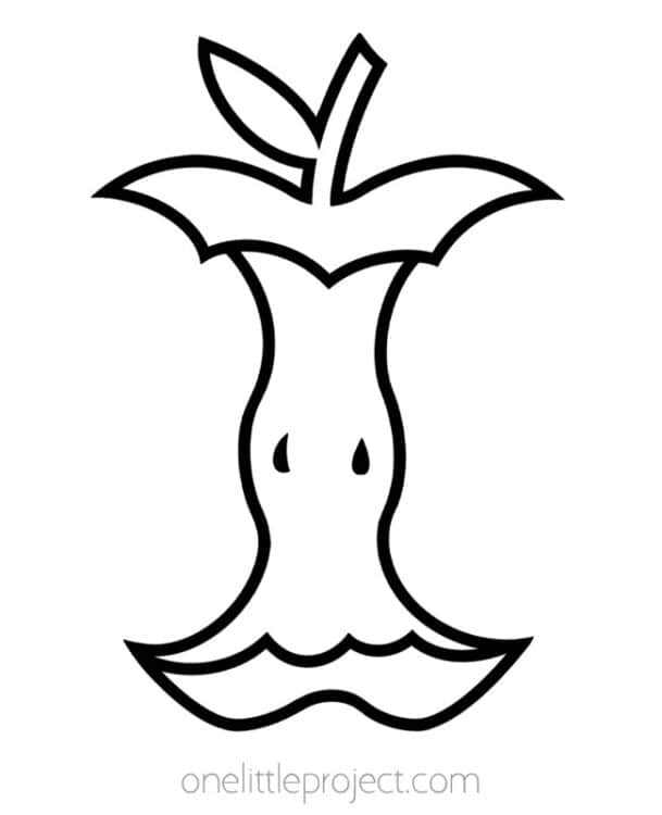 Apple Outline - Free Printable Apple Templates