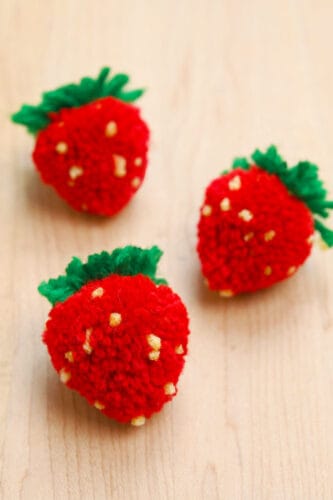 How to Make Pom Pom Fruit - Cute & Colorful Yarn Craft