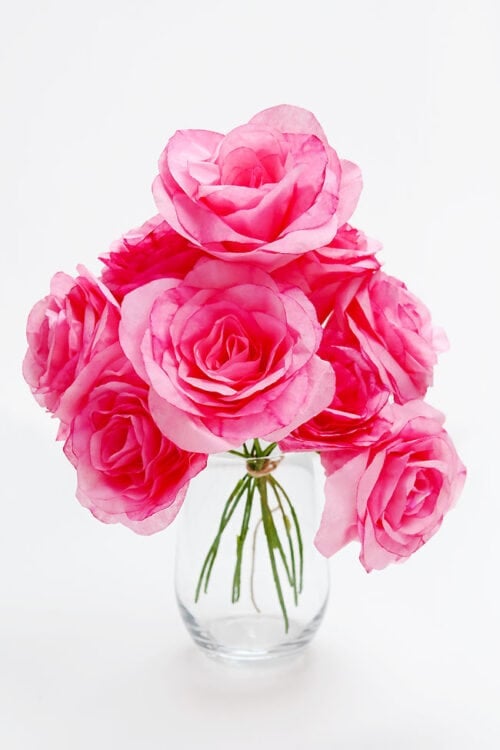 Coffee Filter Roses - Easy DIY Paper Flower Tutorial