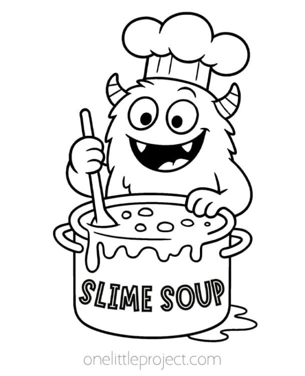 Free Monster Coloring Pages - Cute Monster Coloring Sheets