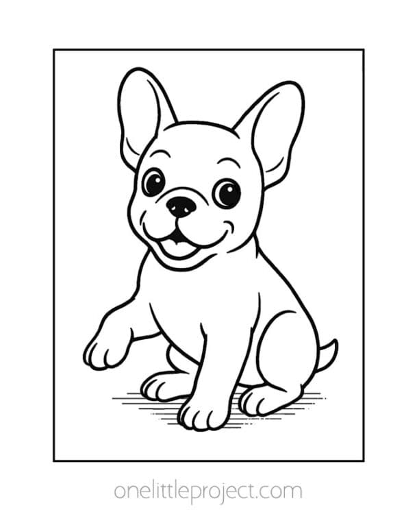 Free Puppy Coloring Pages - Cute Dog Printables for Kids & Adults