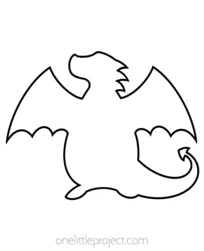Dragon Outline – Free Printable Dragon Shapes & Craft Templates