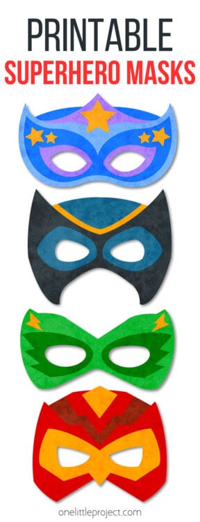 Superhero Mask Printable Templates - Free Super Hero Masks