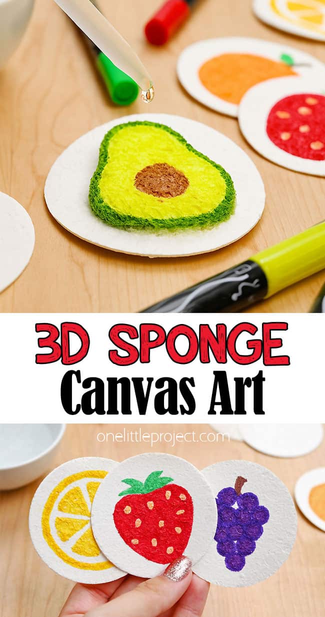3D Sponge Canvas - Puffy Painting Magic Kids Will Love!