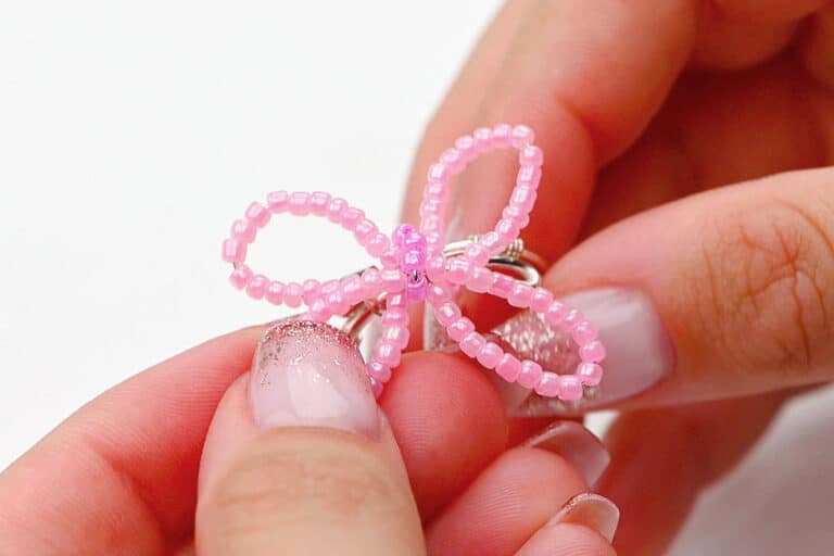 Beaded Butterfly Ring - How to Make a Wire & Bead Butterfly Ring