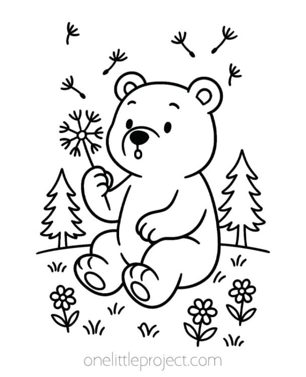 Bear Coloring Pages - FREE Printable Bear Coloring Sheets
