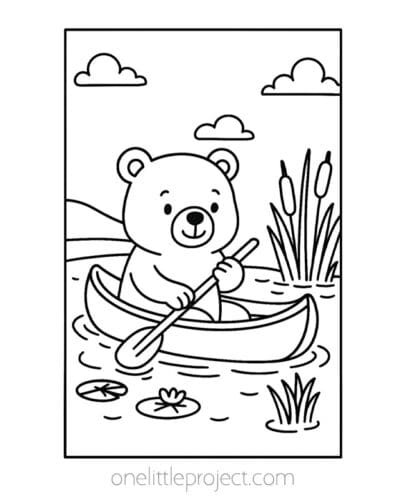 Bear Coloring Pages - FREE Printable Bear Coloring Sheets
