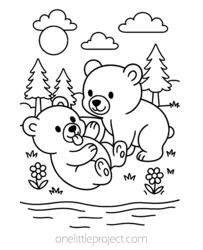 Bear Coloring Pages - FREE Printable Bear Coloring Sheets