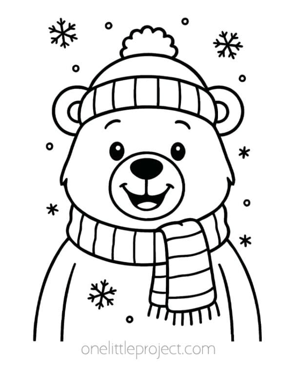 Bear Coloring Pages - FREE Printable Bear Coloring Sheets