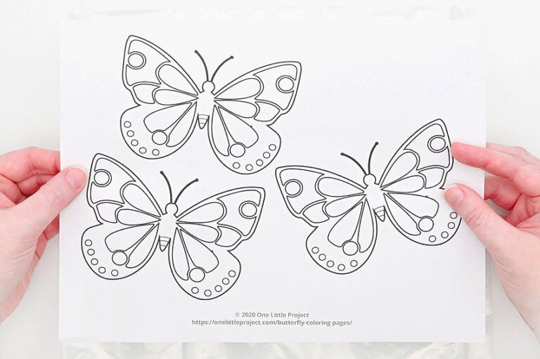 Butterfly Window Clings - DIY Window Decor with Puffy Paint