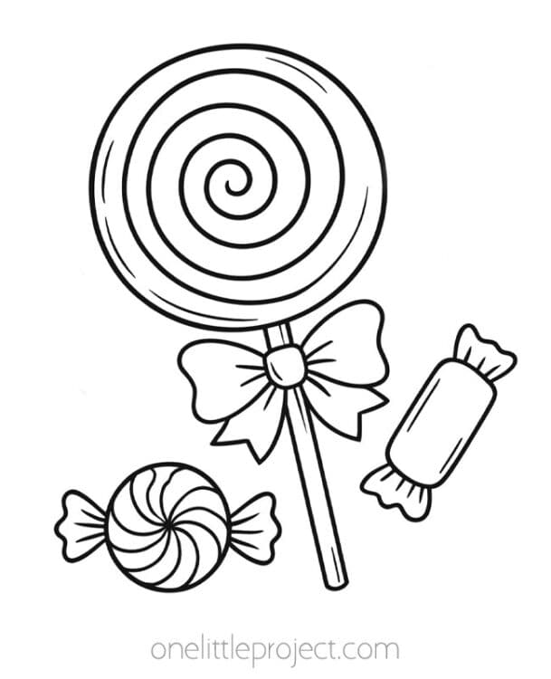 Candy Coloring Pages - Free Printable Sweets & Treats to Color