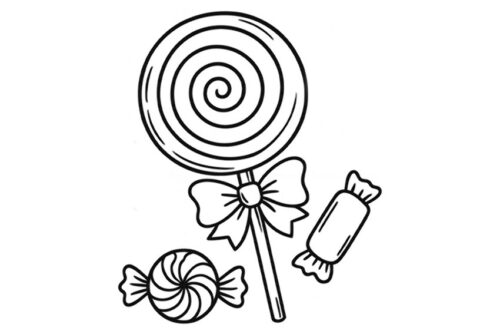 Candy Coloring Pages - Free Printable Sweets & Treats to Color