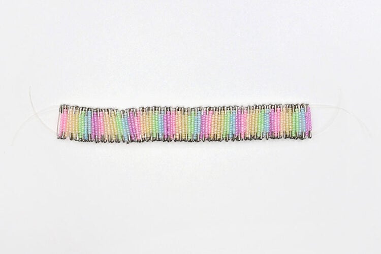 Beaded Safety Pin Bracelet - Easy DIY Jewelry Craft