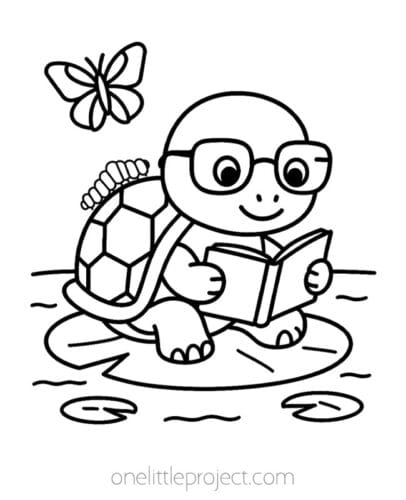 Turtle Coloring Pages - Free Printable Turtle Coloring Sheets