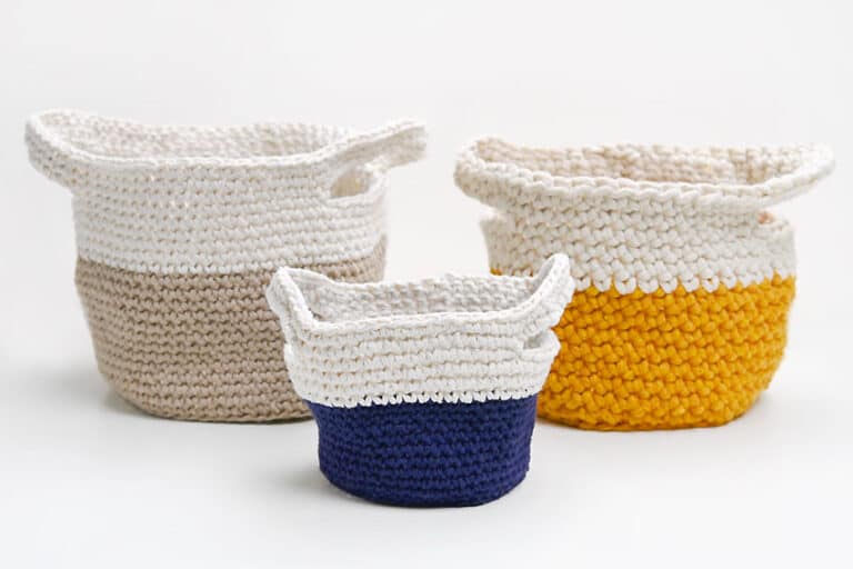 Free Crochet Basket Pattern - Easy Tutorial for Beginners