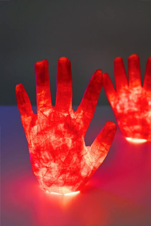 DIY Paper Mache Hand - Easy Halloween Craft That Glows!