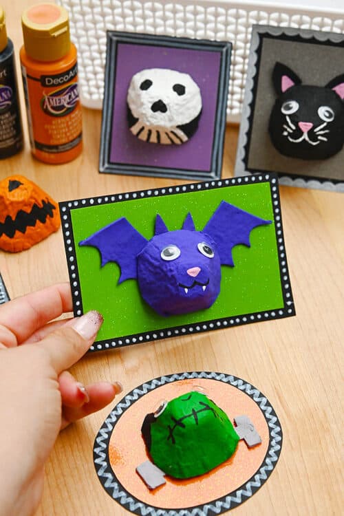 Halloween Egg Carton Portraits - Fun & Easy Recycled Craft