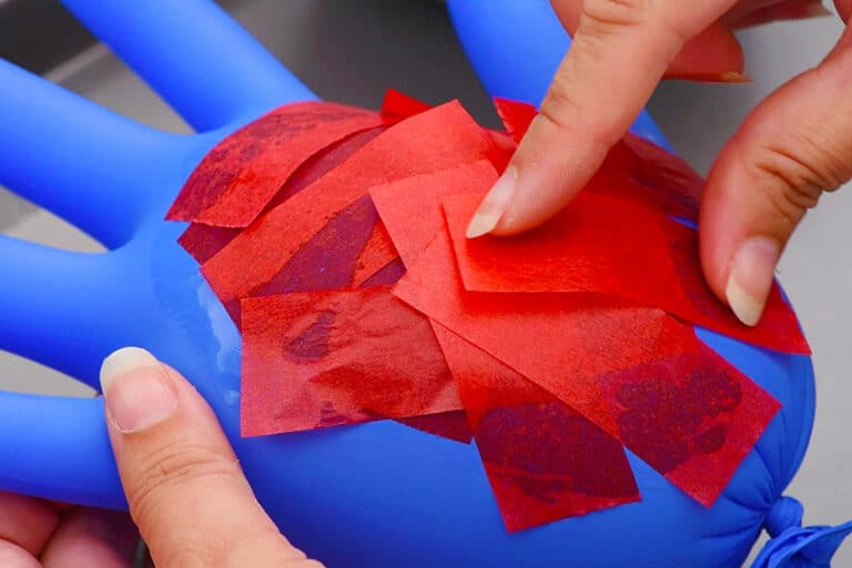 DIY Paper Mache Hand - Easy Halloween Craft That Glows!