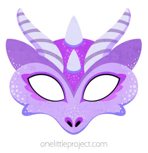 Dragon Mask Printable Templates - Free Paper Dragon Masks