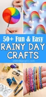 50+ Rainy Day Crafts - Easy Indoor Craft Ideas for Kids
