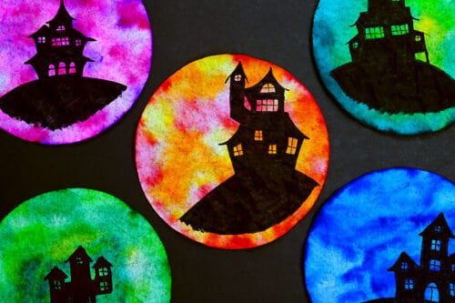 Glowing Coffee Filter Ghosts - Cute DIY Ghost Tea Light Covers