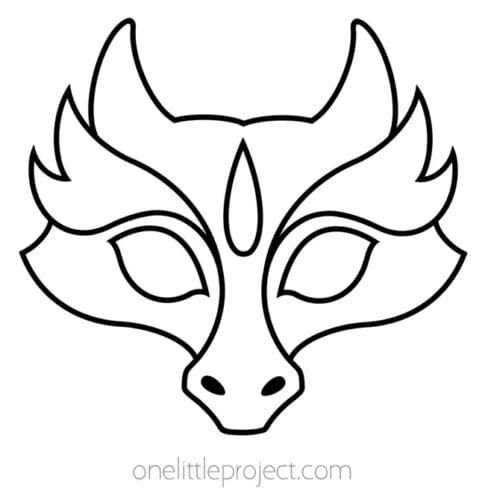 Dragon Mask Printable Templates - Free Paper Dragon Masks