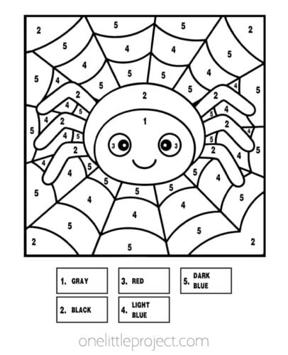 Halloween Color by Number Pages - Fun & FREE Printable Activity