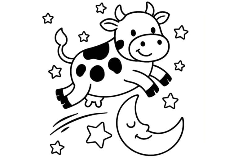 Free Cow Coloring Pages - Cute & Printable Cow Coloring Sheets