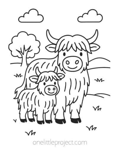 Free Cow Coloring Pages - Cute & Printable Cow Coloring Sheets