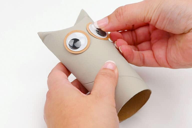 Paper Roll Owl Craft - Easy DIY Owl from Recycled Rolls