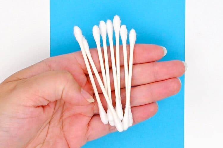 Q-Tip Skeleton Craft - Fun & Easy Halloween Activity