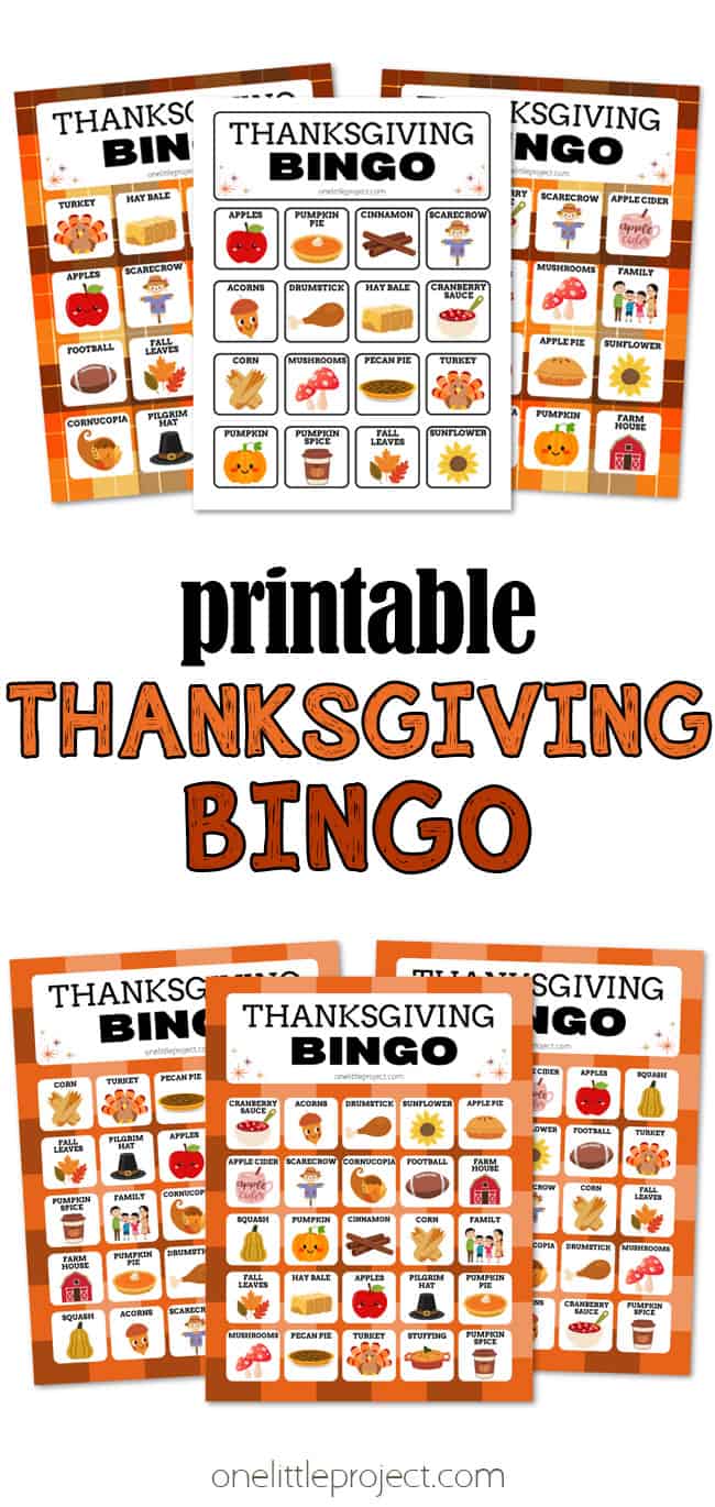 Free Printable Thanksgiving Bingo - Fun Game for Kids & Families