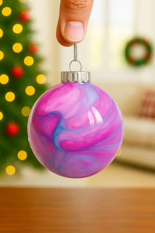 DIY Alcohol Ink Ornaments - Cool & Colorful Christmas Craft