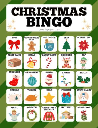 Christmas Bingo - Free Printable Game for Kids & Families