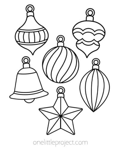 Ornament Templates - Printable Christmas Ornament Shapes