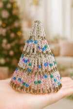 Safety Pin Christmas Tree - Easy DIY Beaded Holiday Craft