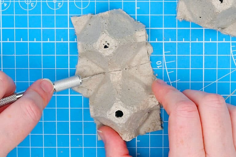 Egg Carton Christmas Tree - Easy Recycled Holiday Craft