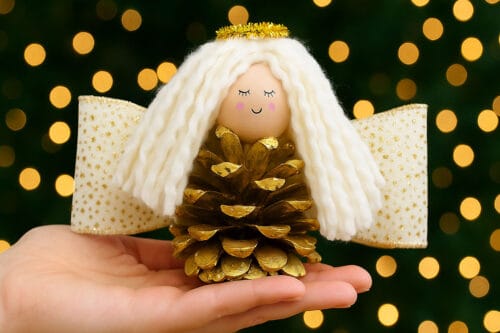 DIY Safety Pin Angel - Beaded Christmas Craft Instructions