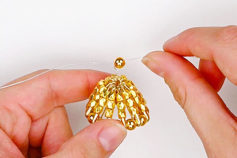 DIY Safety Pin Angel - Beaded Christmas Craft Instructions